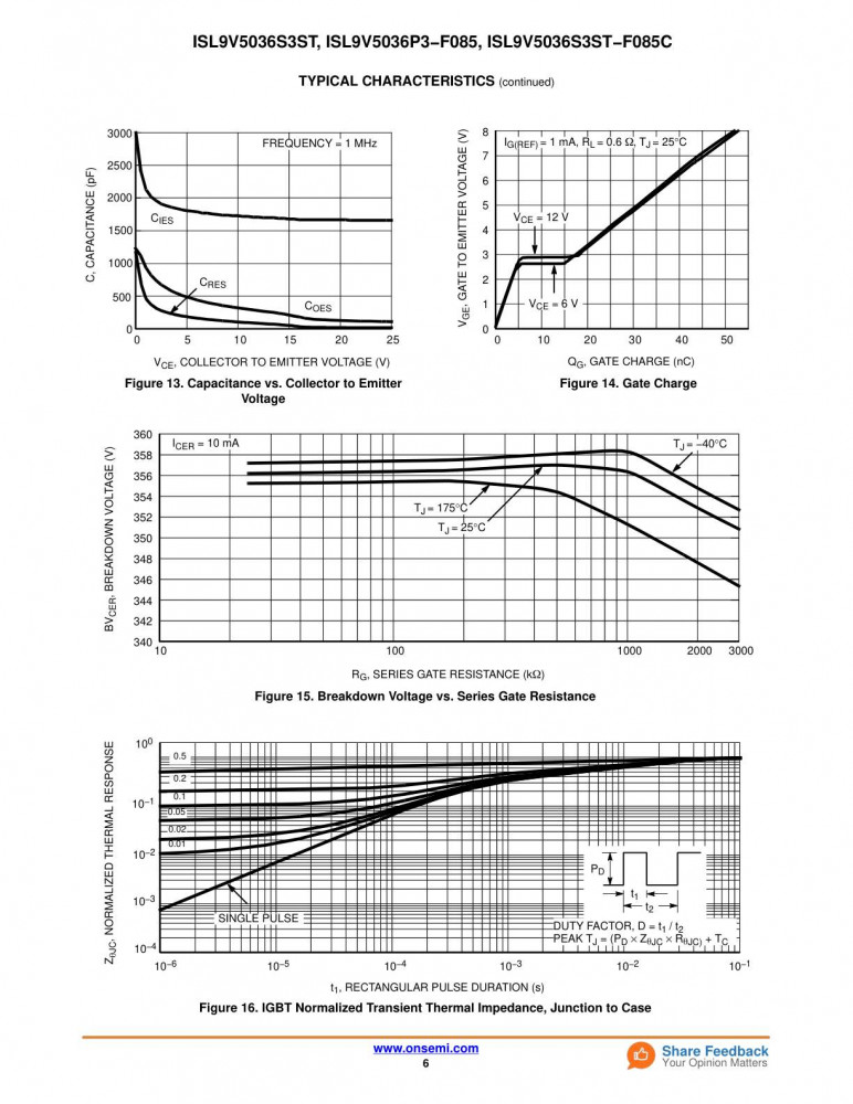 ISL9V5036S3ST datasheet page 6