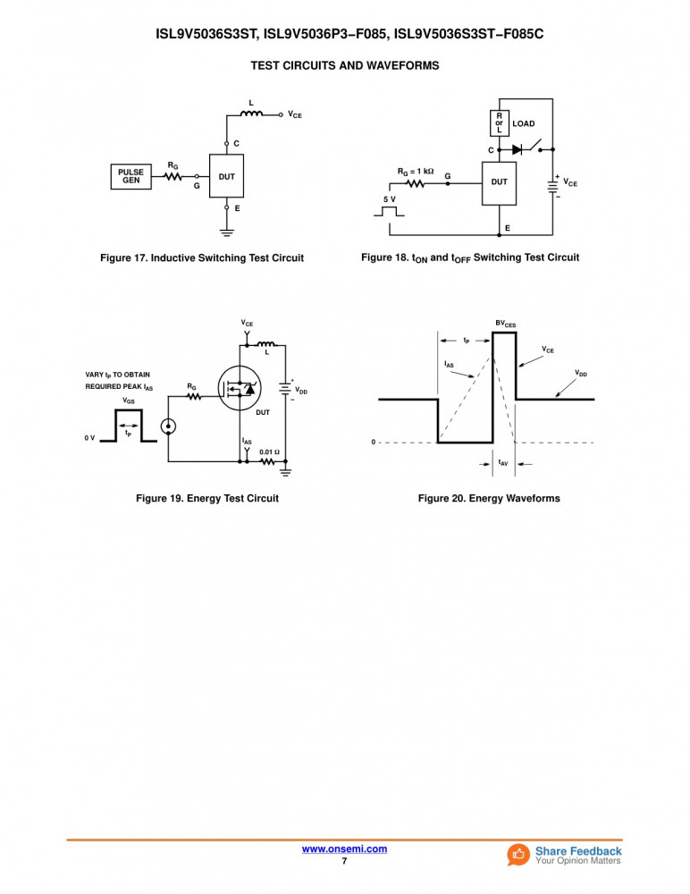 ISL9V5036S3ST datasheet page 7