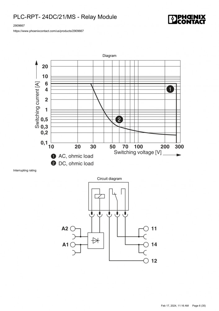Phoenix Contact 2909667 technical document page 6