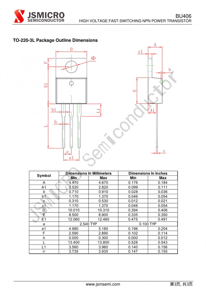 BU406-JSM datasheet page 3