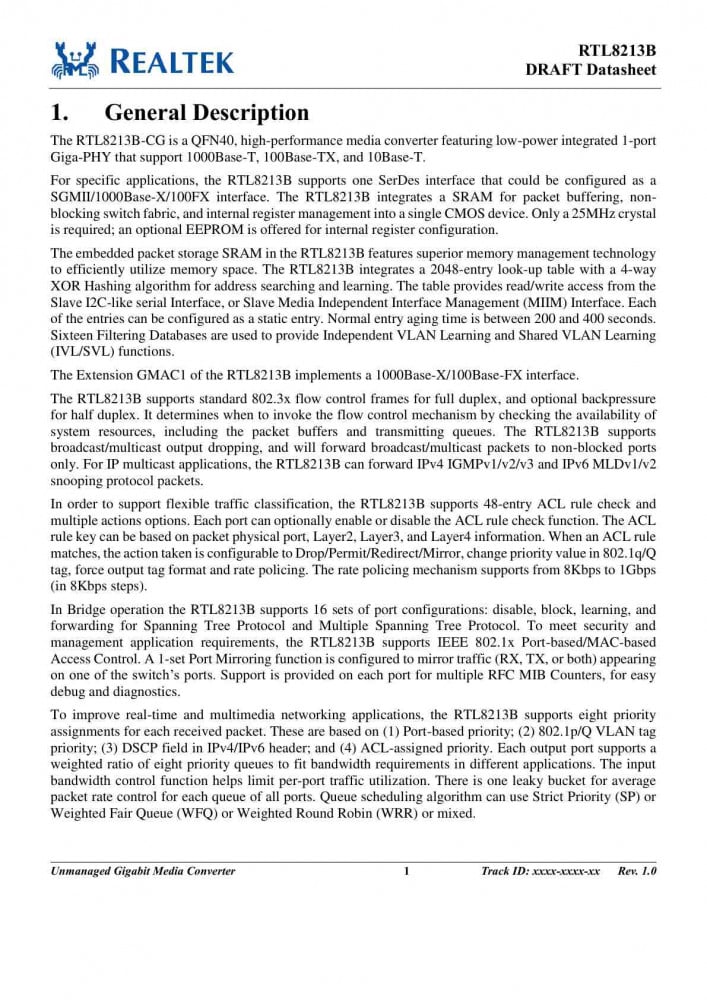 RTL8213B-CG datasheet page 8