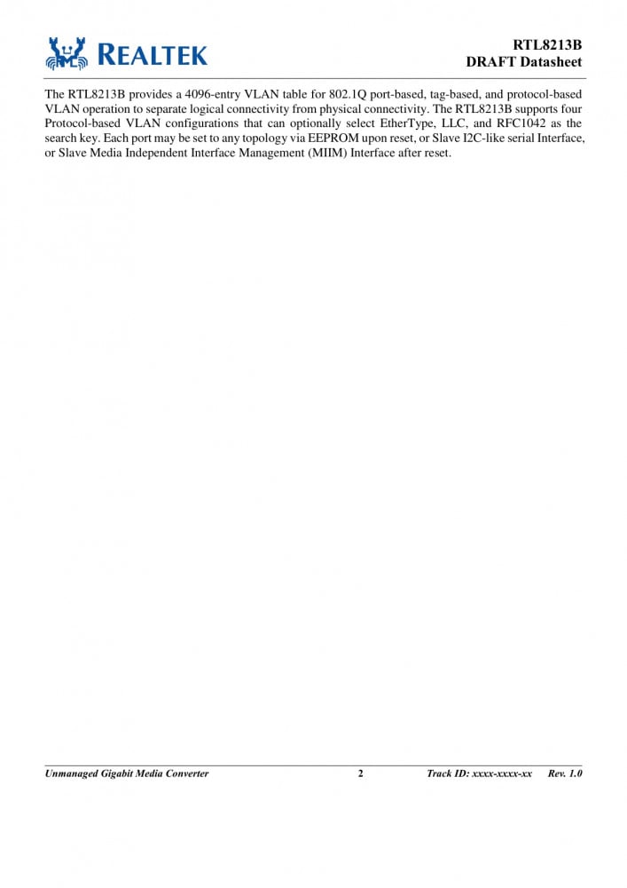 RTL8213B-CG datasheet page 9