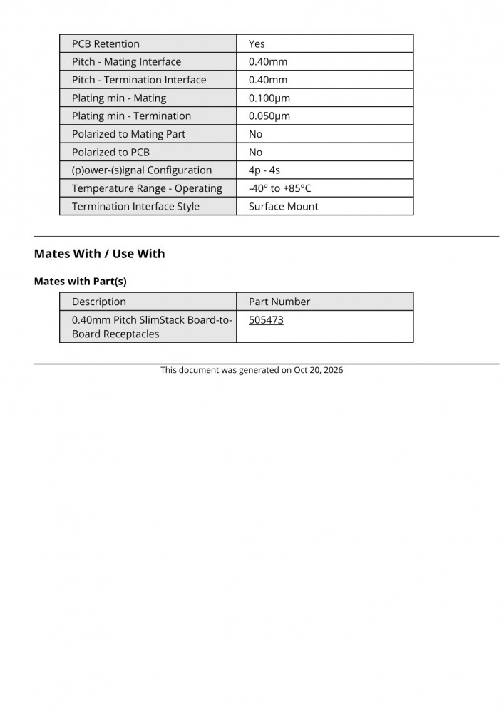 MOLEX 5054760810 technical document page 3