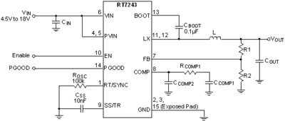 RT7243 - 6A, 18V, Synchronous Step-Down Converter for sale