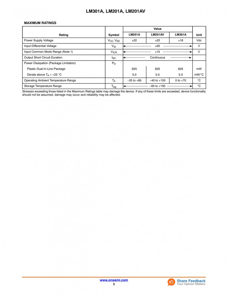 LM201A technical document, page 3