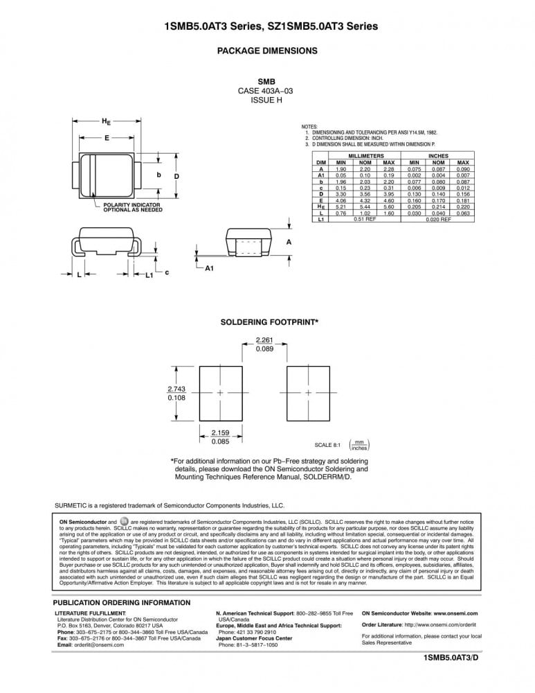 SZ1SMB18AT3 datasheet page 7