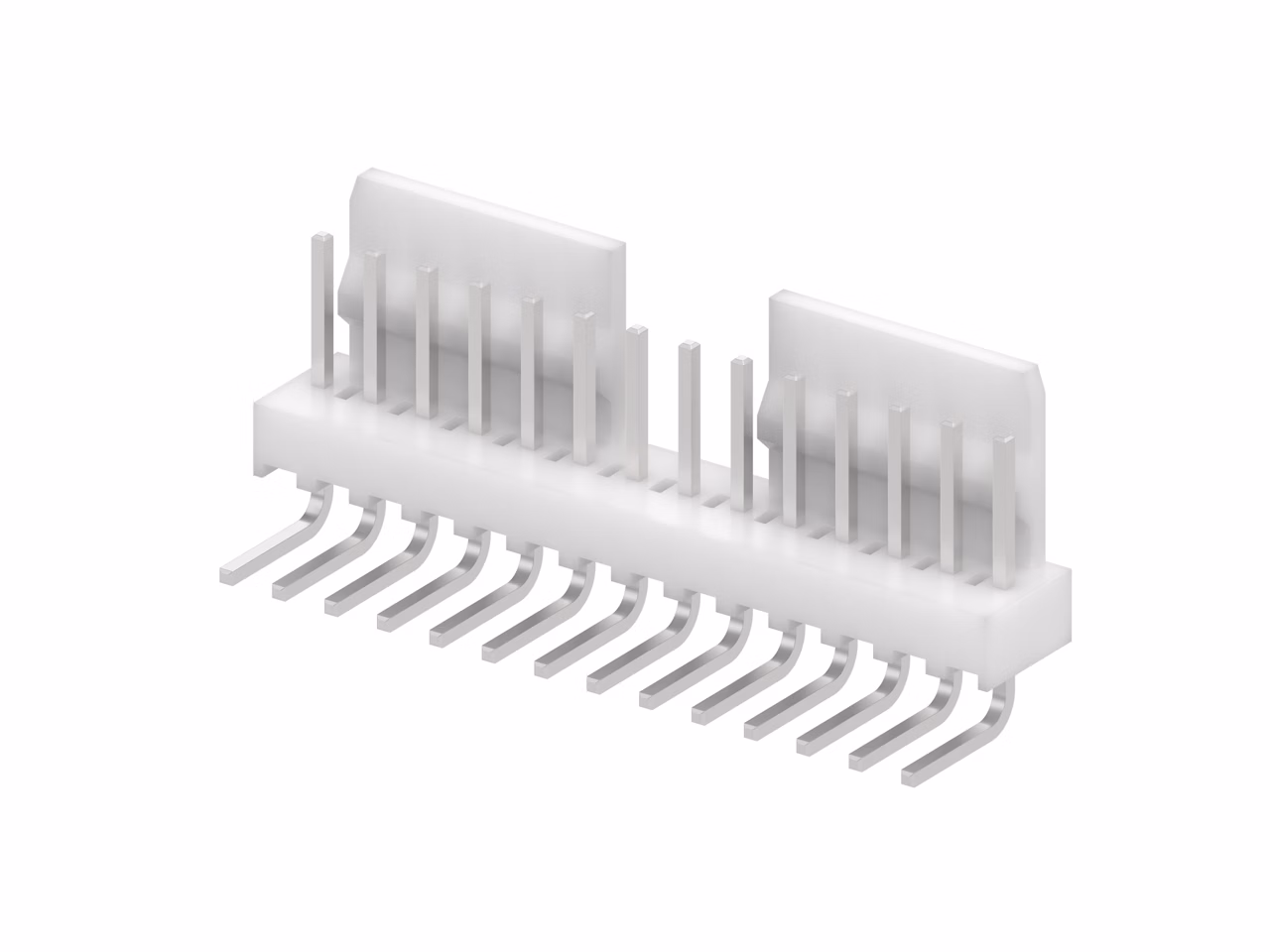 2.50mm Pitch, Mini-SPOX PCB Header, Single Row, Right-Angle, Through Hole, Tin Plating, Friction Lock, 13 Circuits, Bag, 3.50mm PC Tail Length