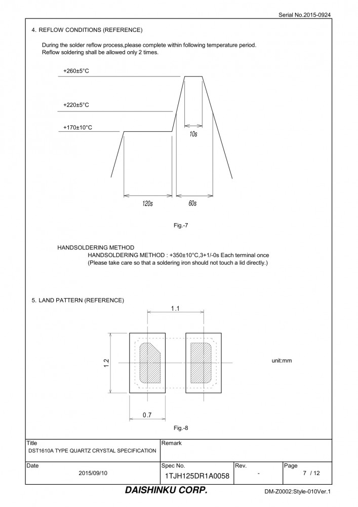 KDS DST1610A specification page 8