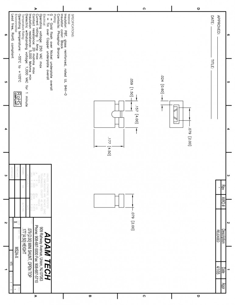 ADAM TECH MS2A-X product document image