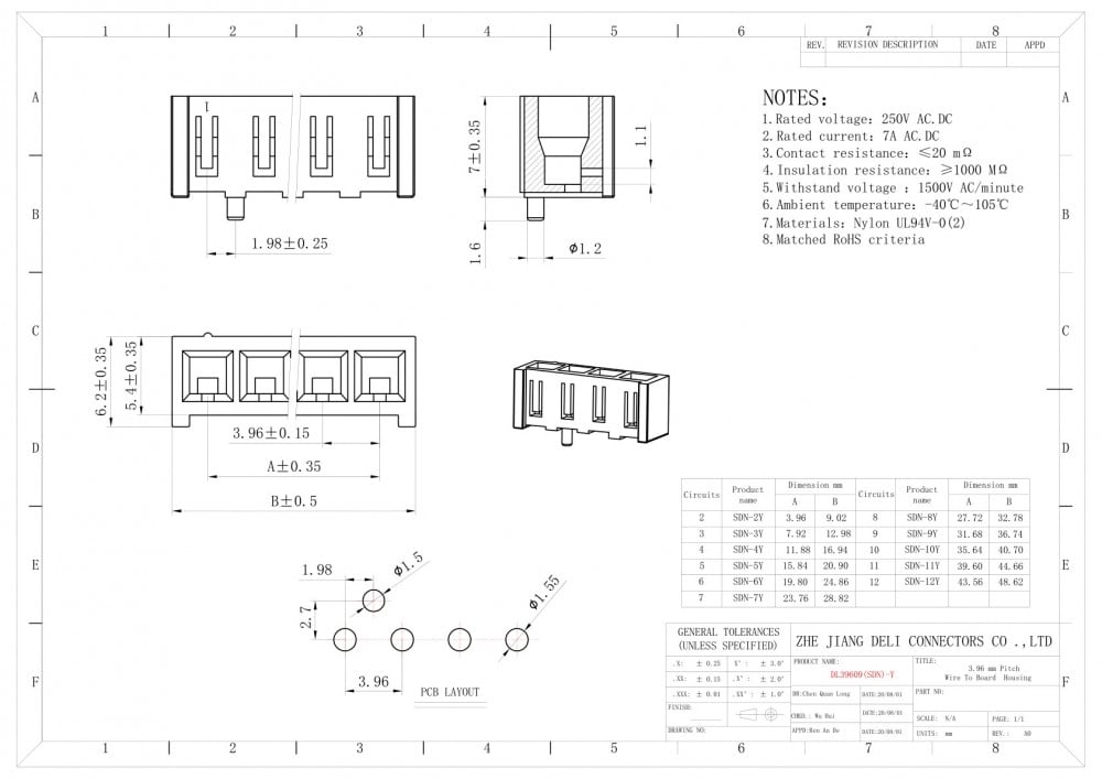 DLL SDN-T technical drawing page 1