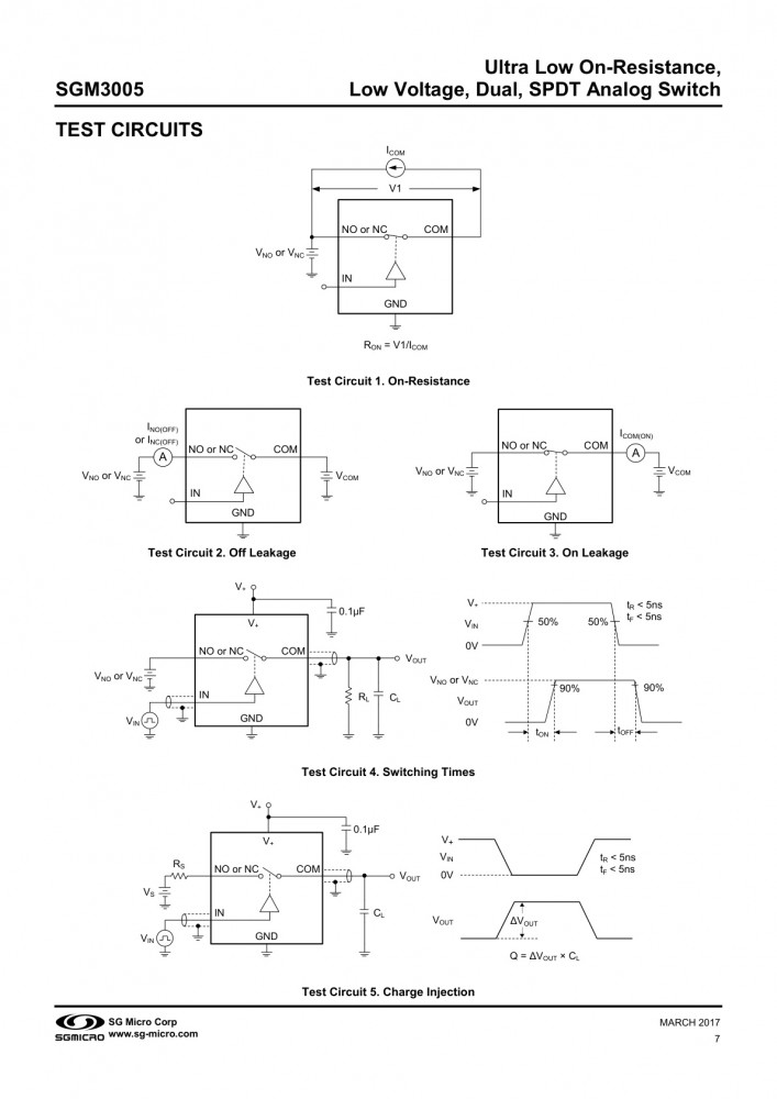 SGM3005 datasheet page 7
