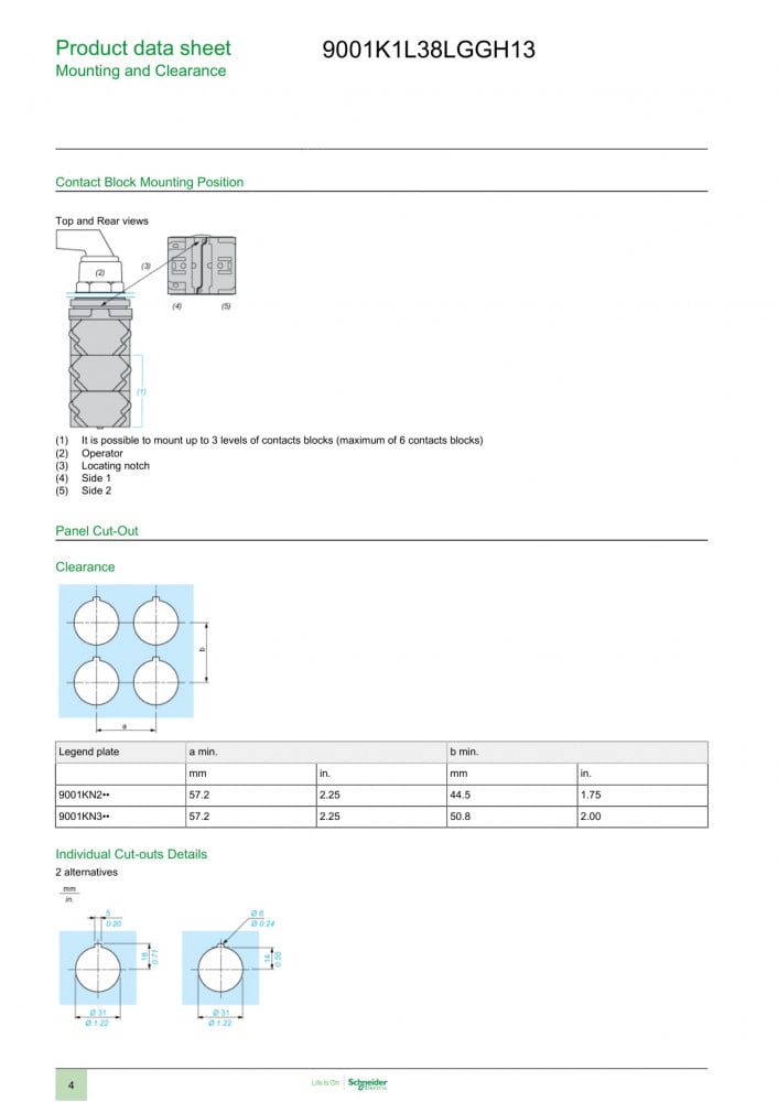 9001K1L38LGGH13 technical document page 4