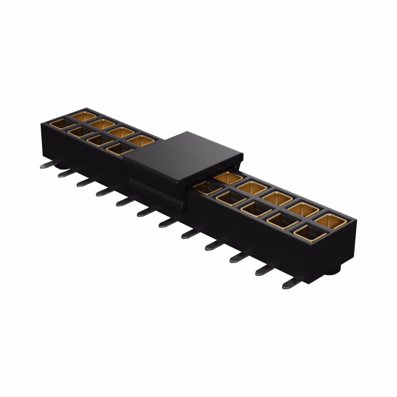 2.00mm Pitch Milli-Grid Receptacle, Surface Mount, Bottom Entry, 0.13µm Gold (Au) Plating, 24 Circuits, with Pick-and-Place Cap, with Peg, Tape and Reel, Lead-Free for sale