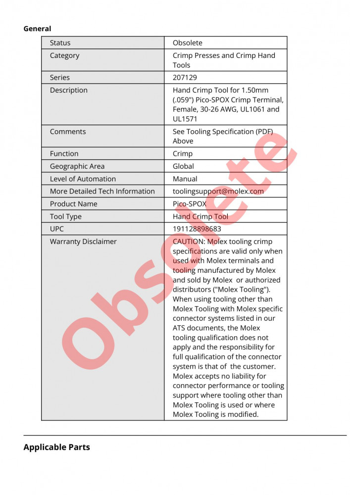 Technical document page 2 for Molex 2002183800