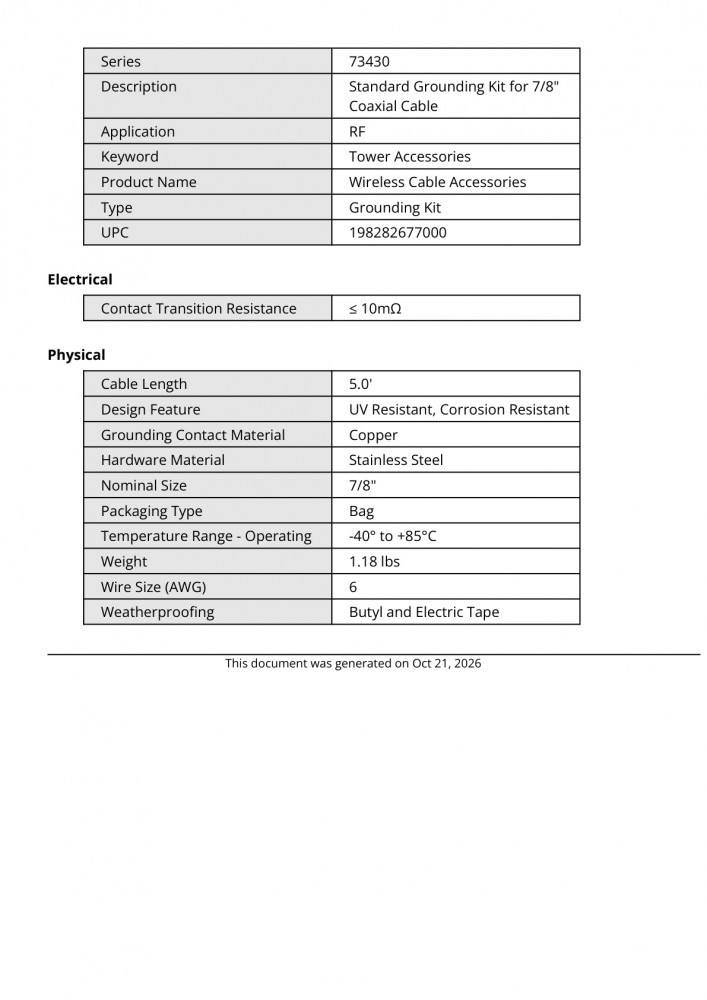 Technical document image for MOLEX 734300093, page 2