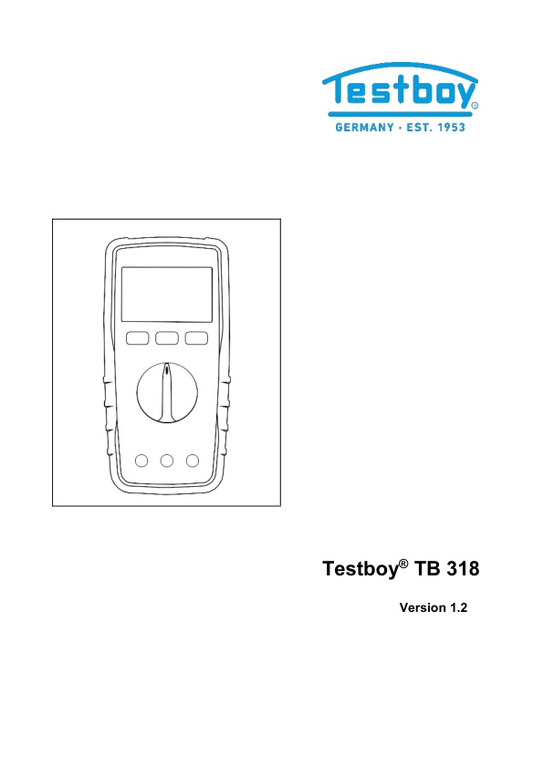 TESTBOY TB 318 manual page 1
