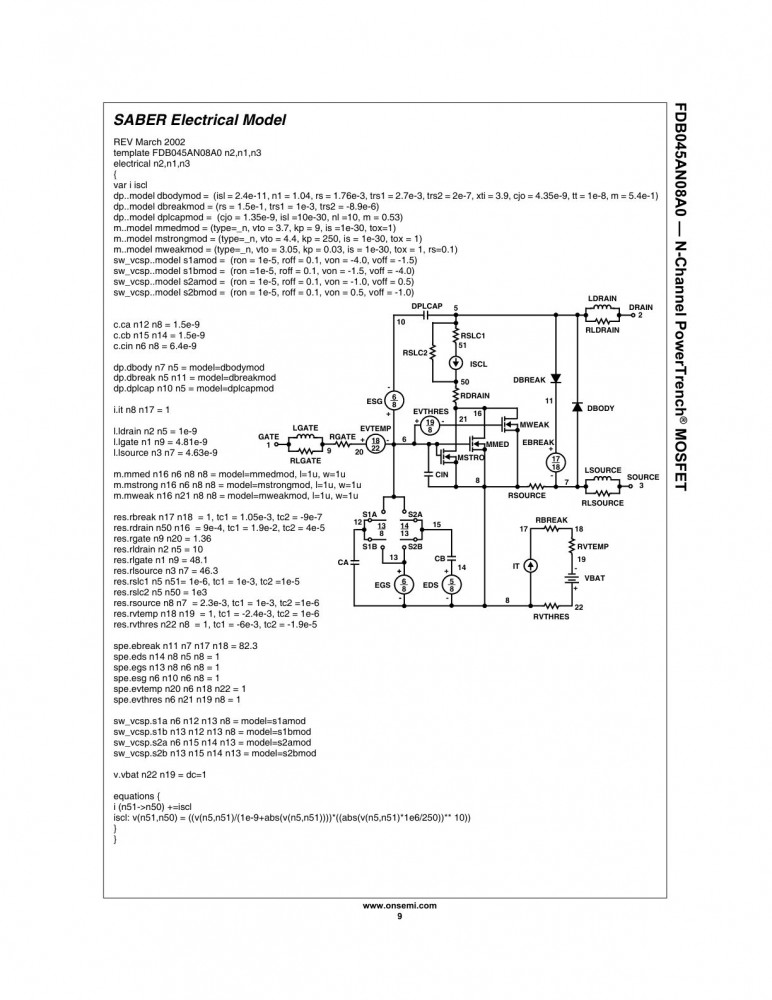 FDB045AN08A0 datasheet page 10