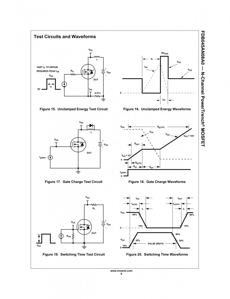 FDB045AN08A0 datasheet page 7