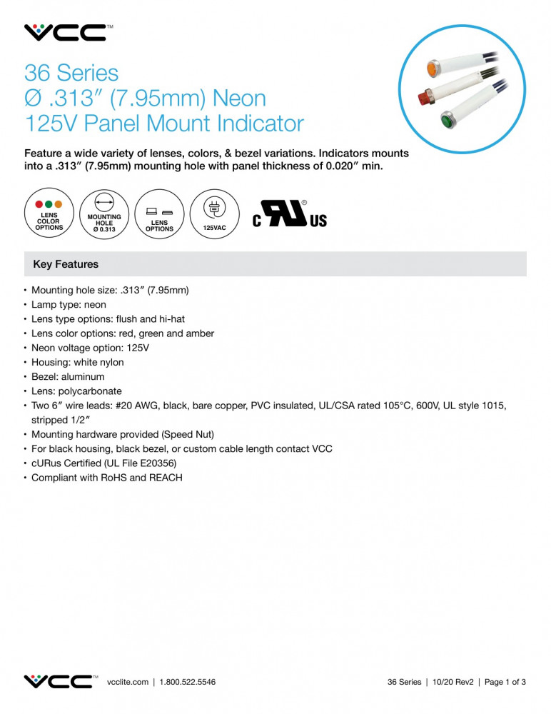 36 Series technical document page 1