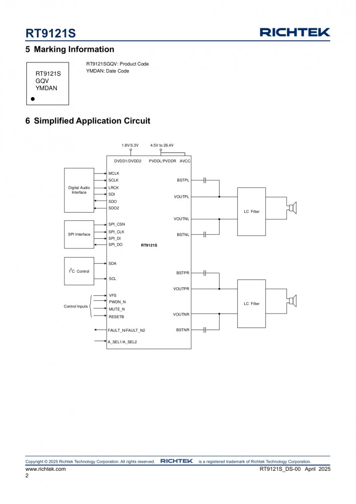 RT9121S technical document page 2