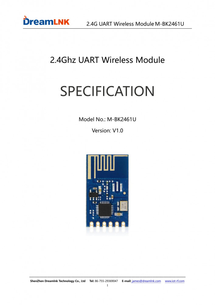 M-BK2461U datasheet page 1