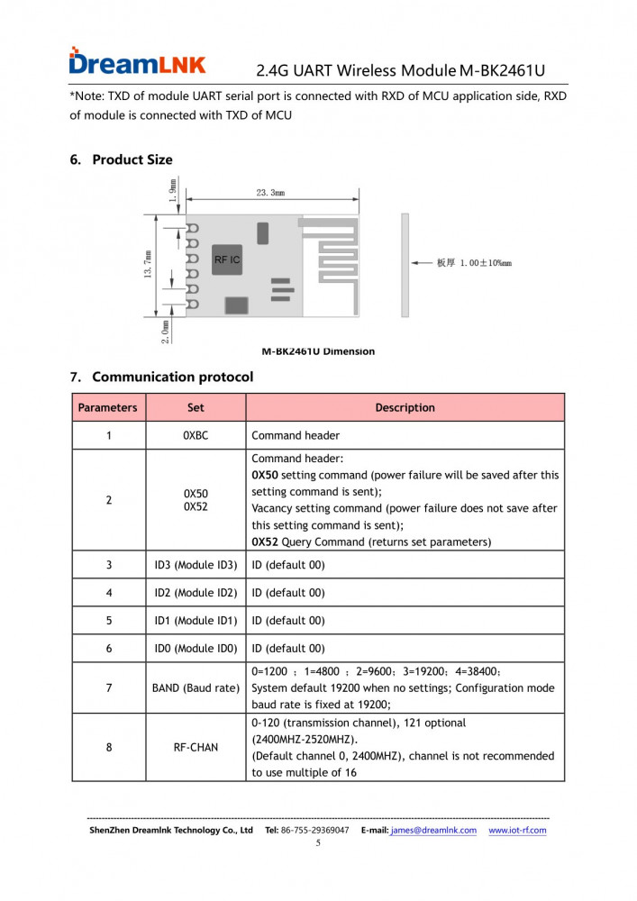 M-BK2461U datasheet page 5