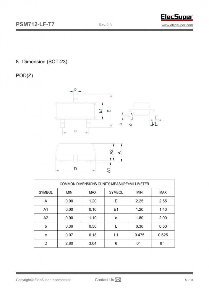 PSM712-LF-T7 datasheet page 5