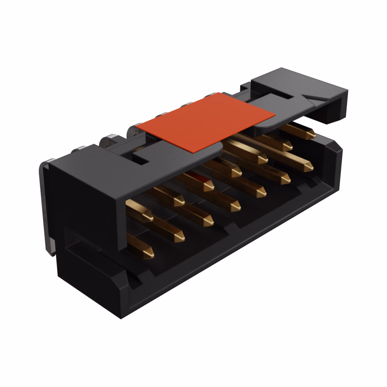 2.00mm Pitch, Milli-Grid PCB Header, Dual Row, Right-Angle, Through Hole, 14 Circuits, 0.38µm Gold (Au) Plating, 1.70mm Tail Length, Dual Side Slots, Dual Friction Locks, Center Polarization, Tape and Reel, with Pick-and-Place Tape for sale