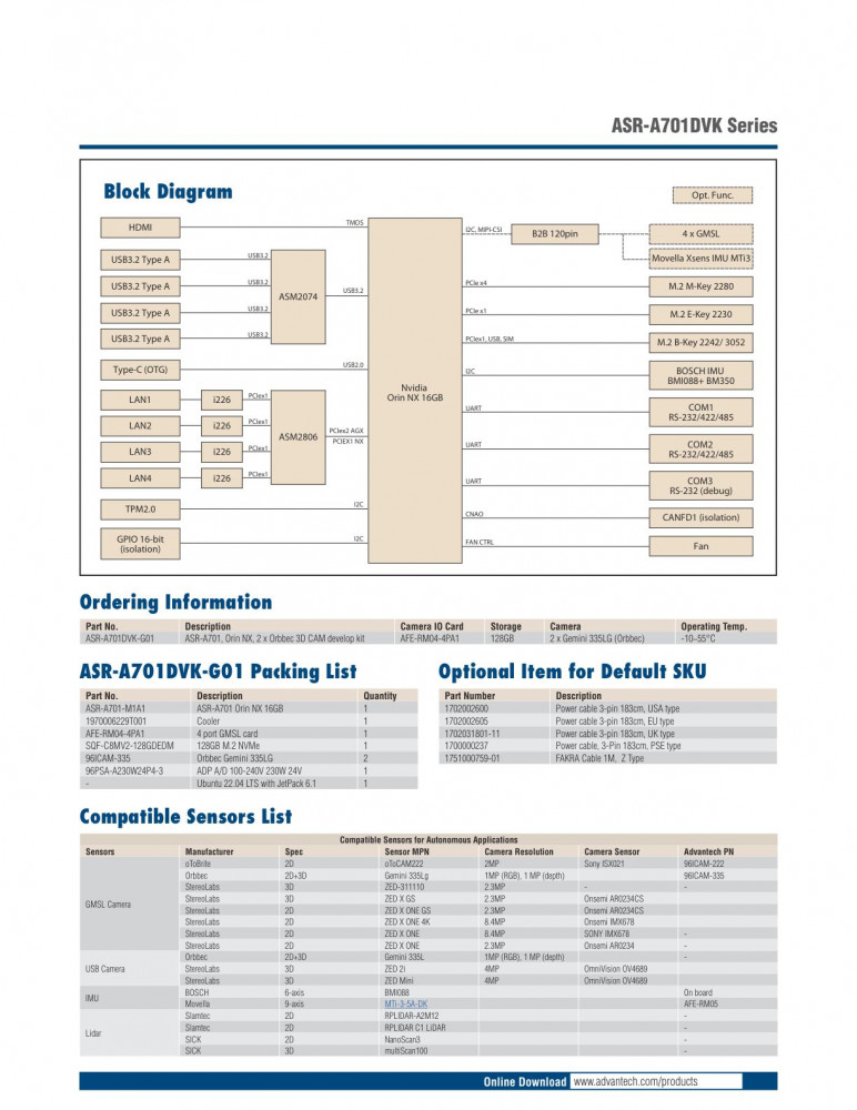ASR-A701DVK technical document page 2