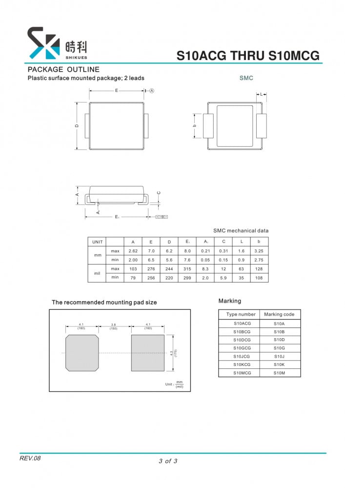 S10MCG datasheet page 3