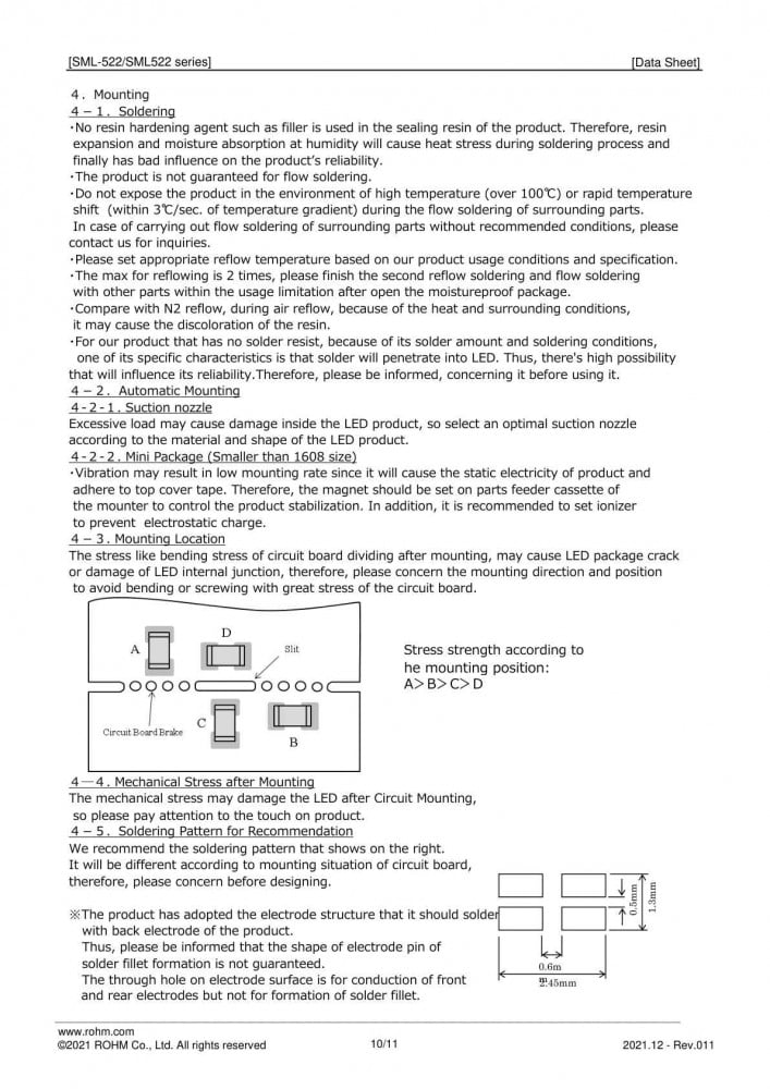 ROHM SML-522MY8WT86 document page 10