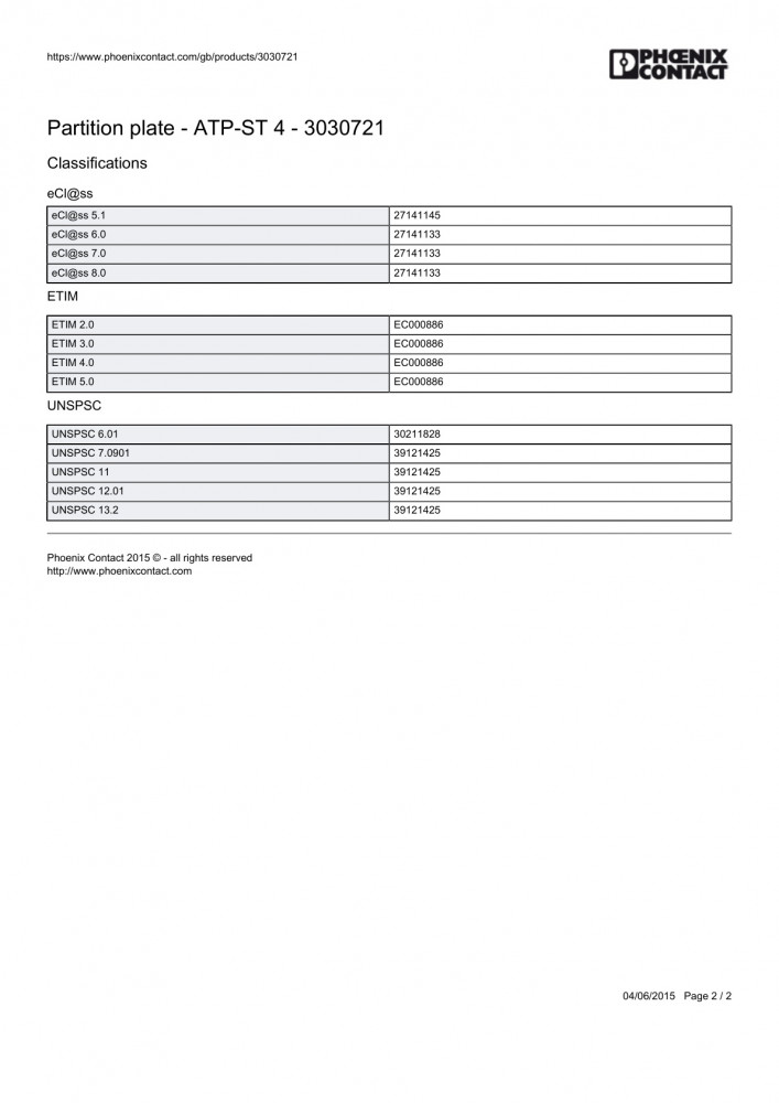 ATP-ST 4 3030721 technical document page 2