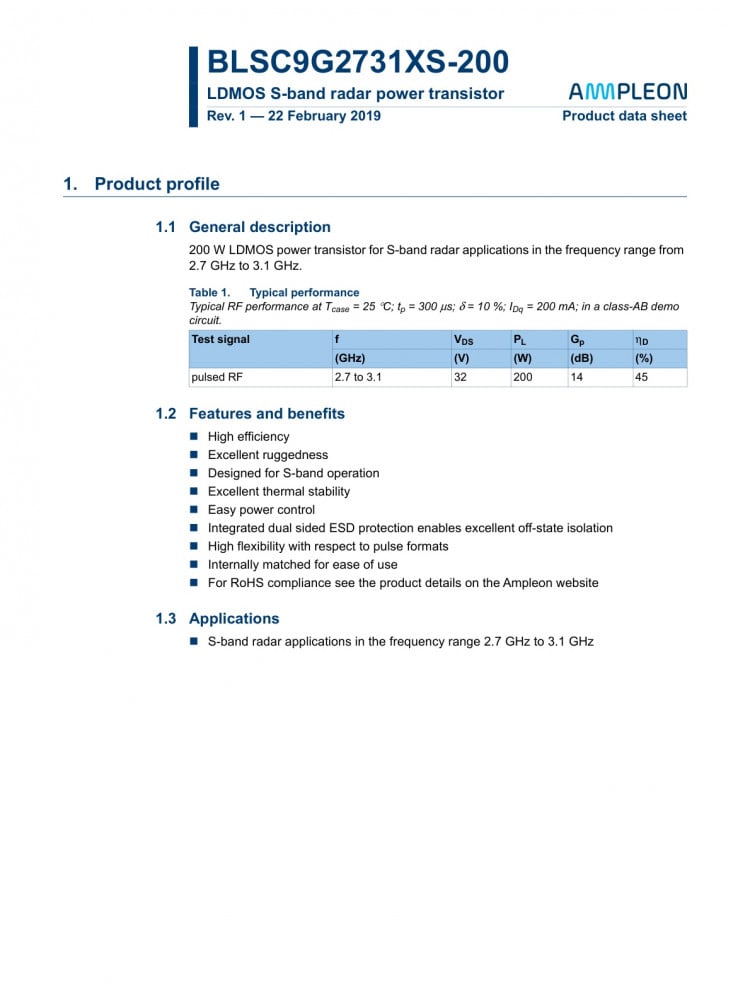 BLSC9G2731XS-200Z datasheet page 1