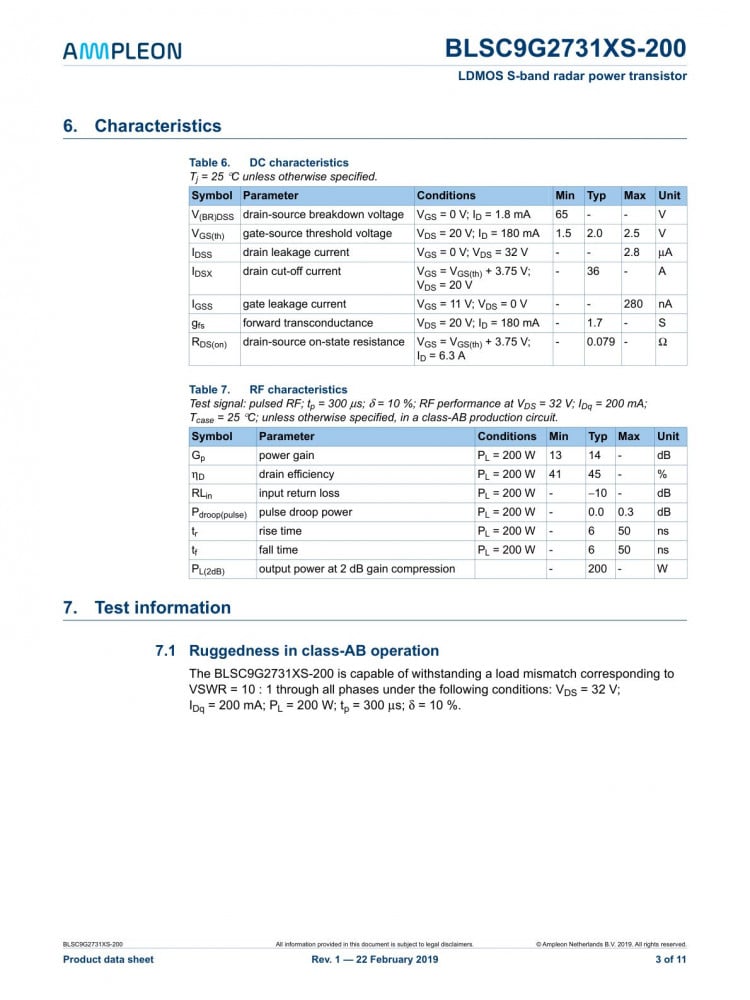 BLSC9G2731XS-200Z datasheet page 3