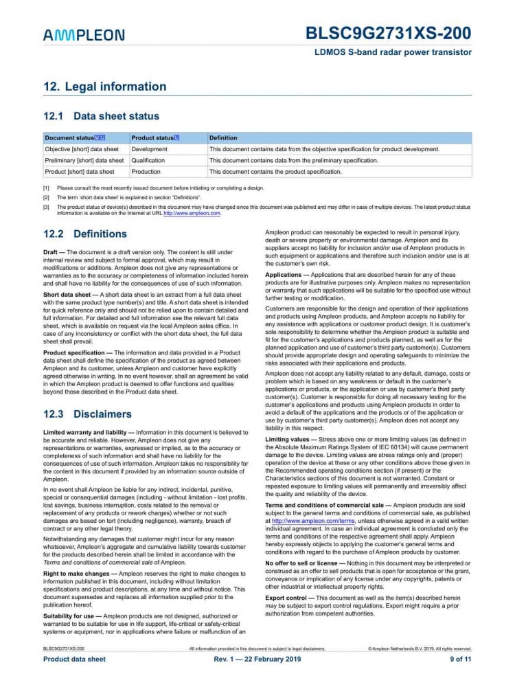 BLSC9G2731XS-200Z datasheet page 9