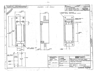 TE Connectivity 120645-3 Backplane Connector Housing