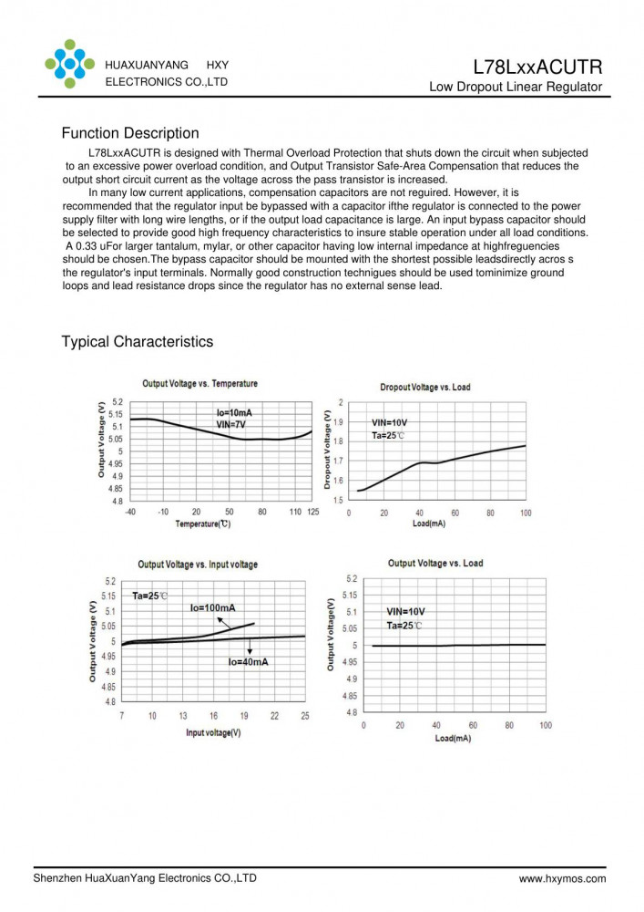 L78L05ACUTR-HXY technical document page 5
