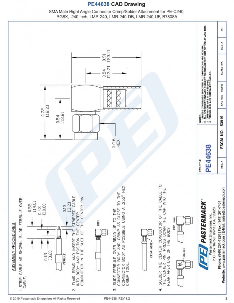 PE44638 technical datasheet page 3