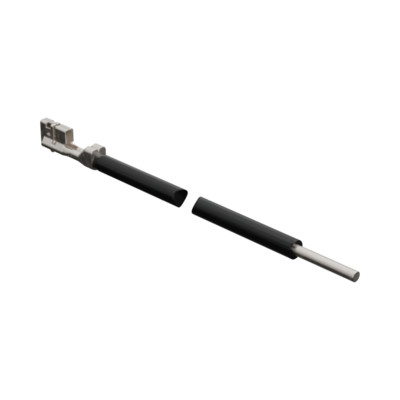 Pre-Crimped Lead Micro-One Female-to-Pigtail, Matte Tin Plating, 75.00mm  Length, 24 AWG, Black for sale