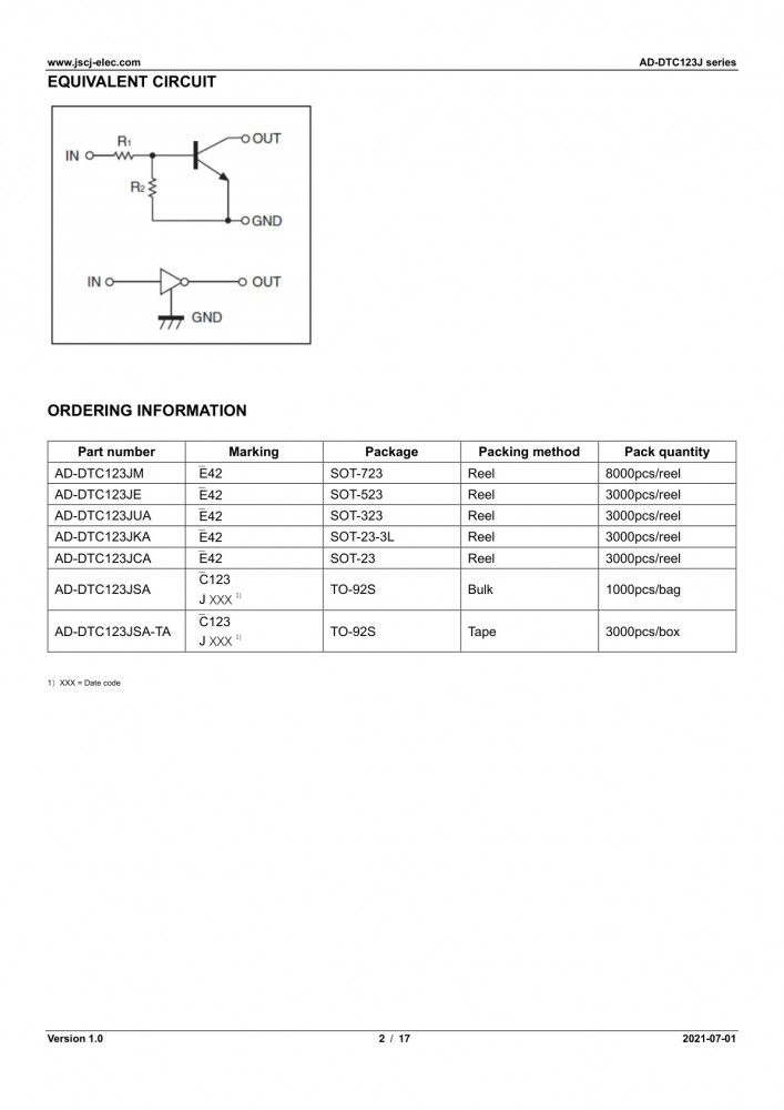 AD-DTC123J datasheet page 2