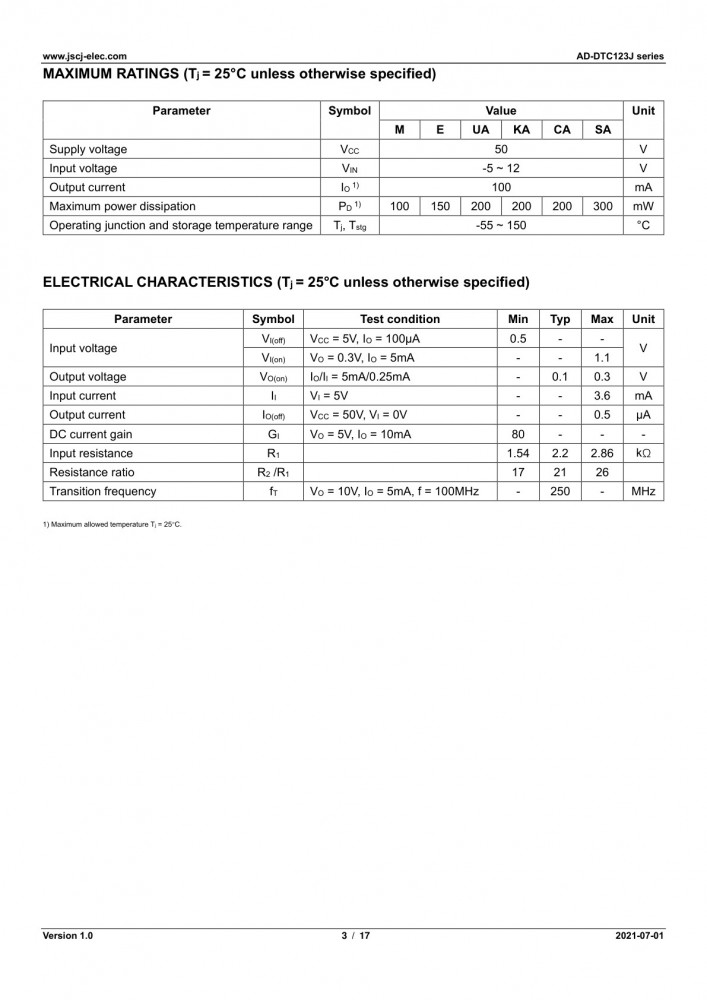 AD-DTC123J datasheet page 3