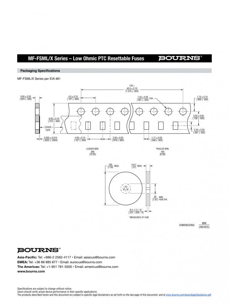 BOURNS MF-FSML series datasheet page 4