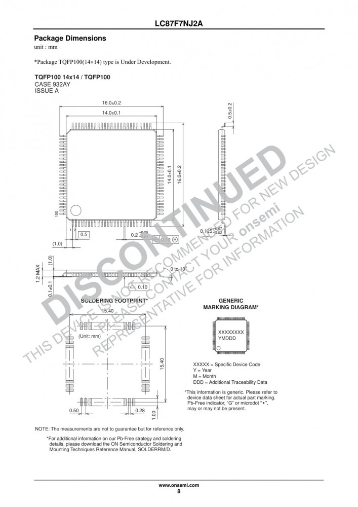 LC87F7NJ2A datasheet page 8