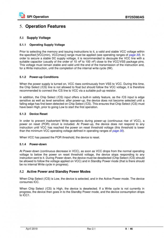 BY25D80ASSIG(R) datasheet page 9