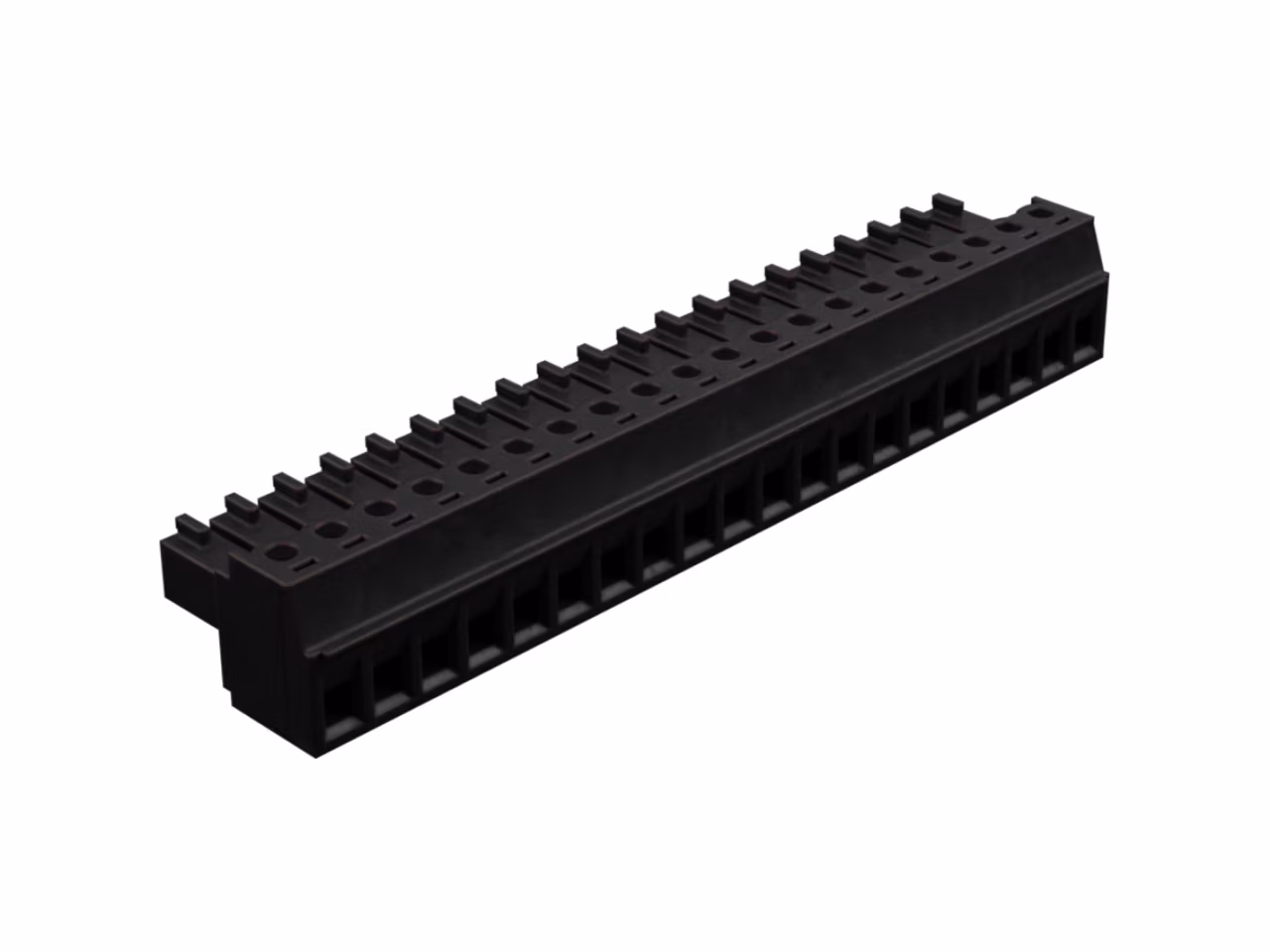 3.81mm Pitch Eurostyle Horizontal Plug, with Standard Imprinting, Black, 20 Circuits for sale