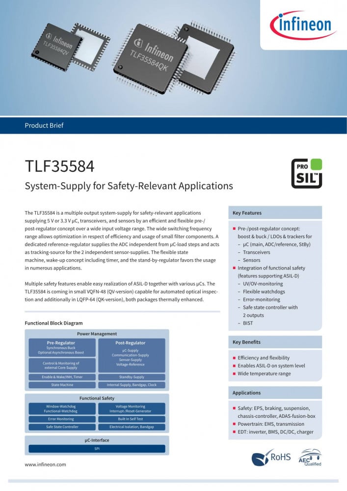 TLF35584 product brief page 1