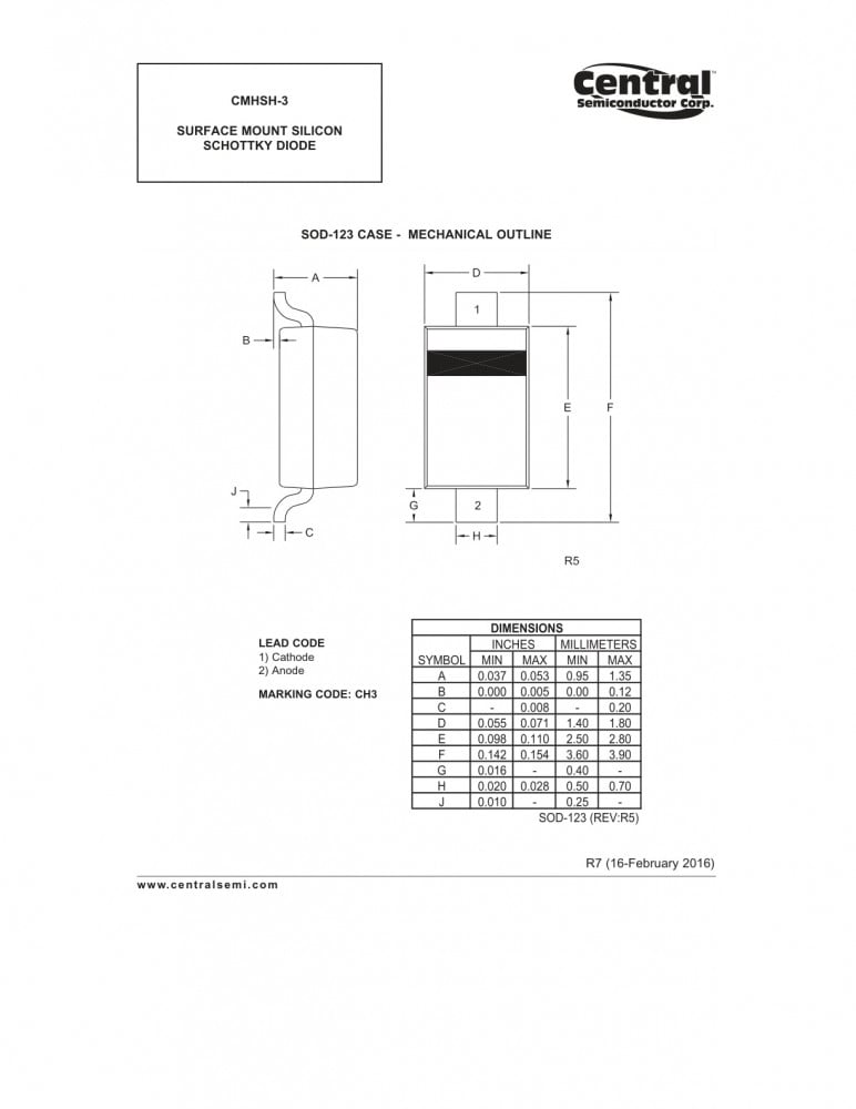 CMHSH-3 datasheet page 2