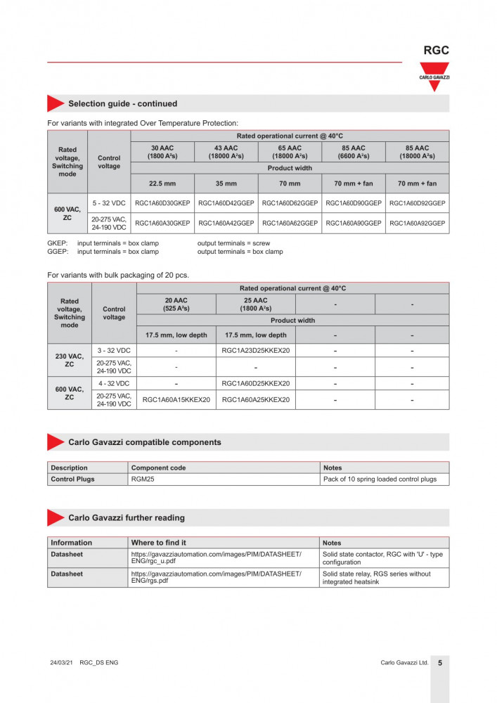 RGC series technical document, page 5