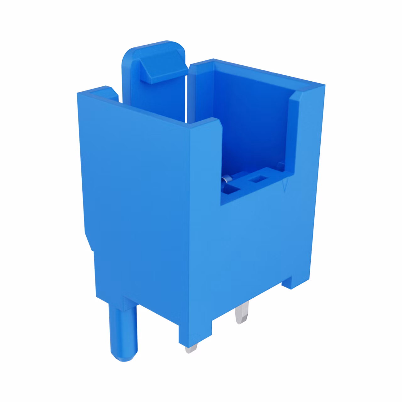 Appli-Mate RAST 2.5 Header, Vertical, 3 Circuits, Tin (Sn) Plating, Glow-Wire Capable, Positioning Keys B and D Blocked, with Latch, Blue for sale