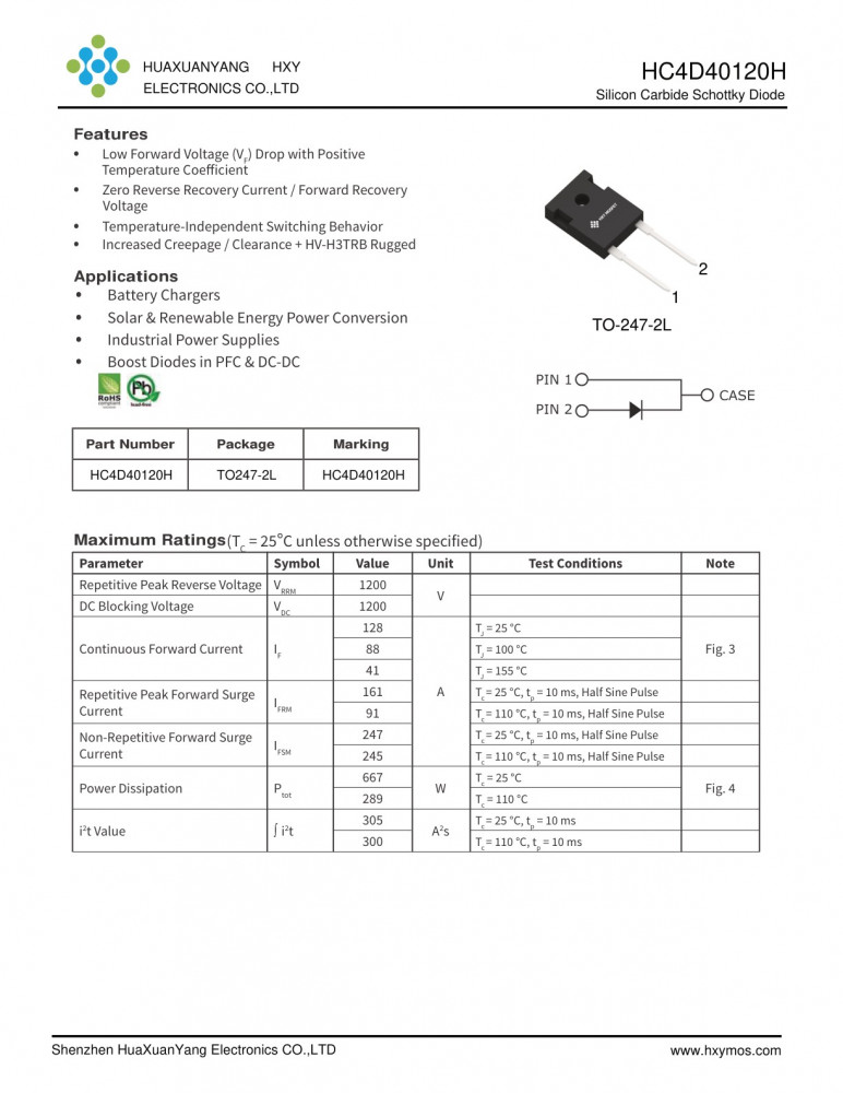 HC4D40120H datasheet page 1